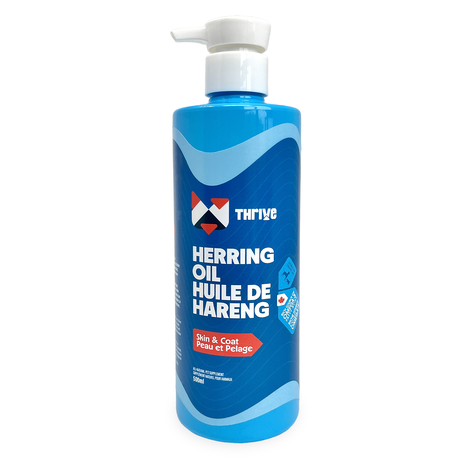 THRIVE HERRING OIL 500ML - Domestic Carnivore