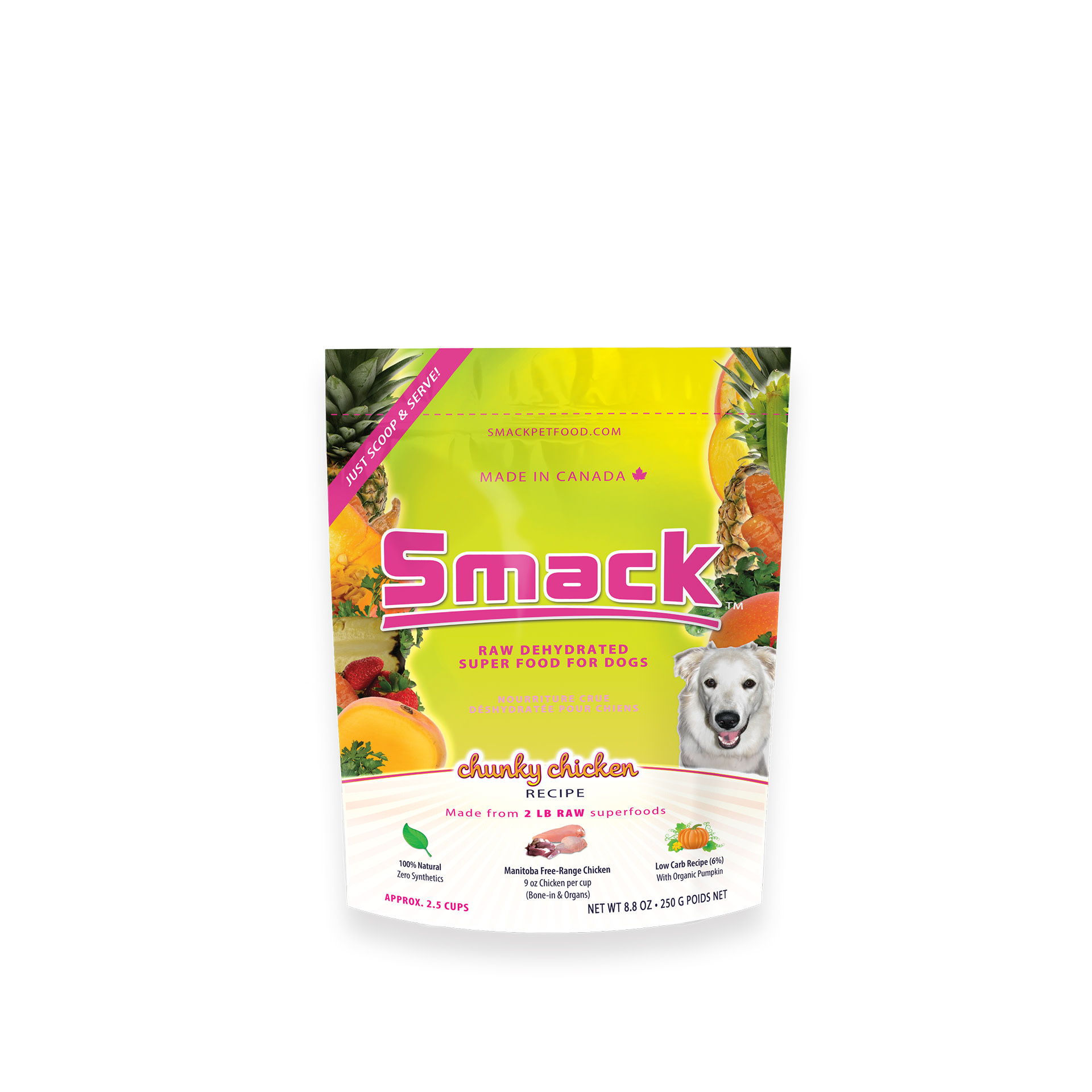 Smack Pet Food | Chunky Chicken - Superfood for Dogs - Happy Tails Market