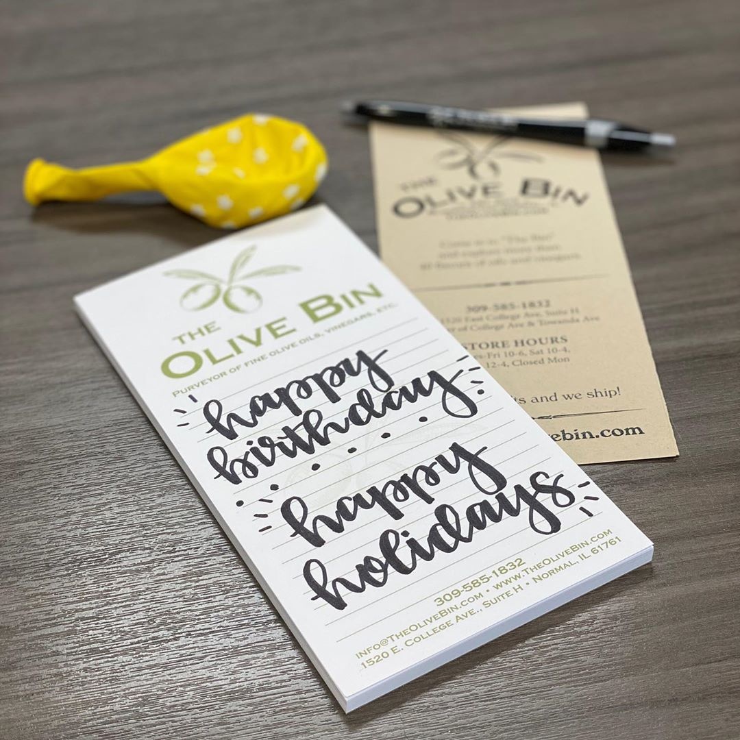 Complimentary Notepad - The Olive Bin