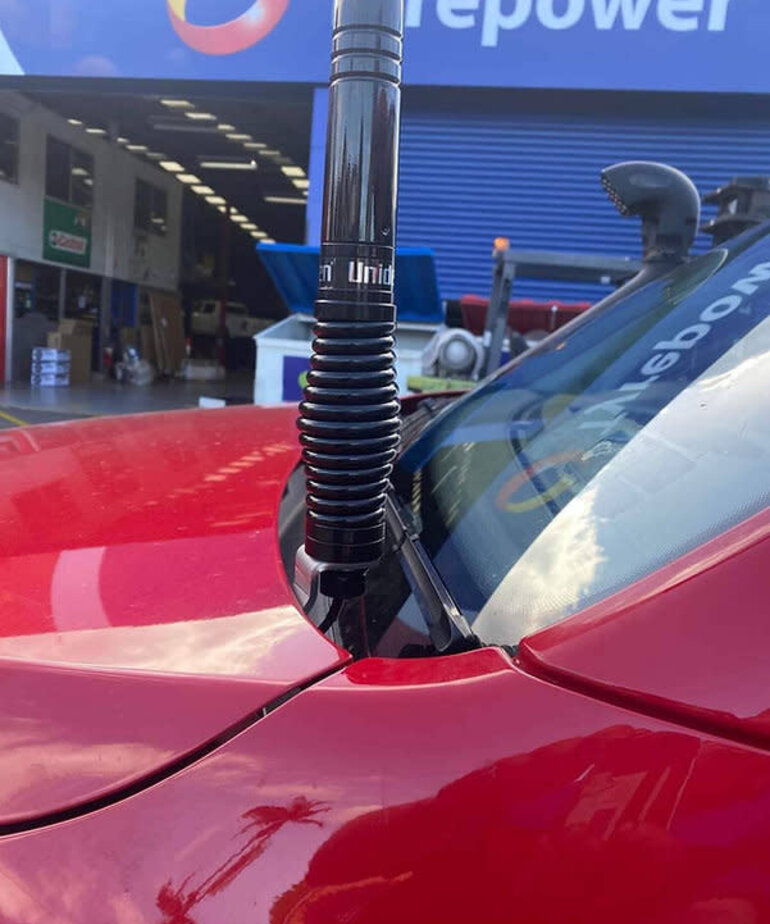 Gmf 4x4 Bonnet Mount Antenna Bracket Suit Vw Amarok Pass Side The