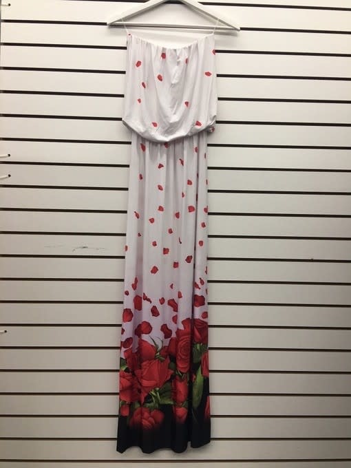 Bottom Roses Are Red Dress - Lovely Boutique