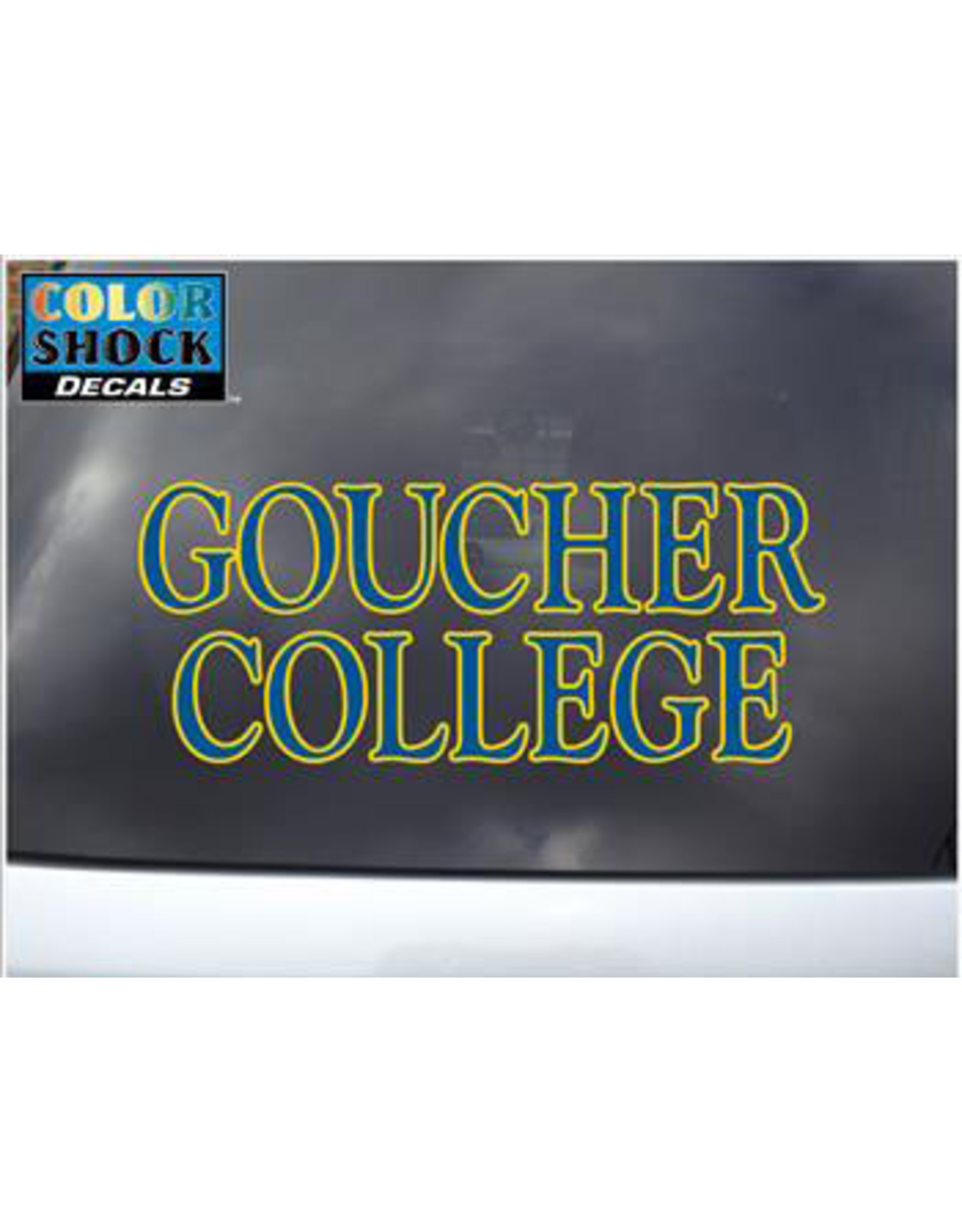 Color Shock "Goucher College Collegiate Font" Decal - Outside ...