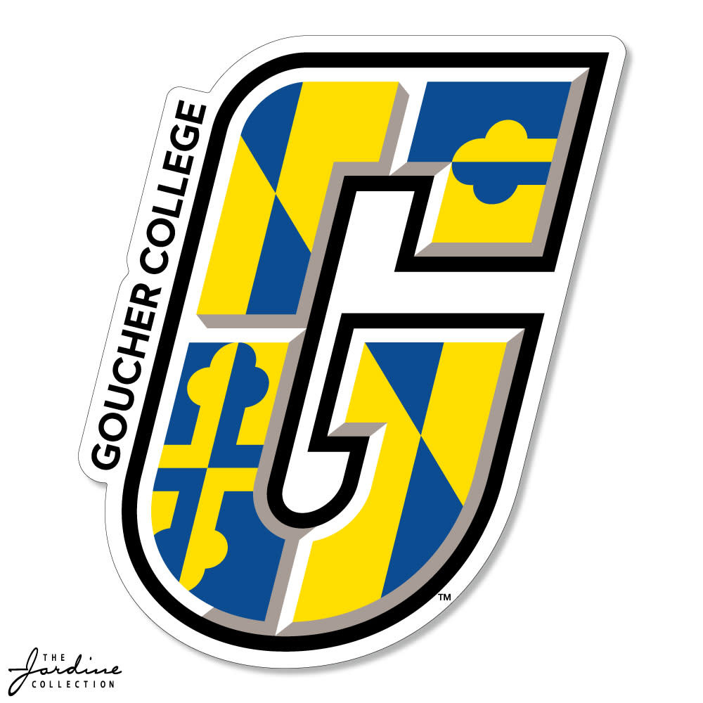 Textured Sticker 3" "Maryland G" - Goucher College Store - Goucher College