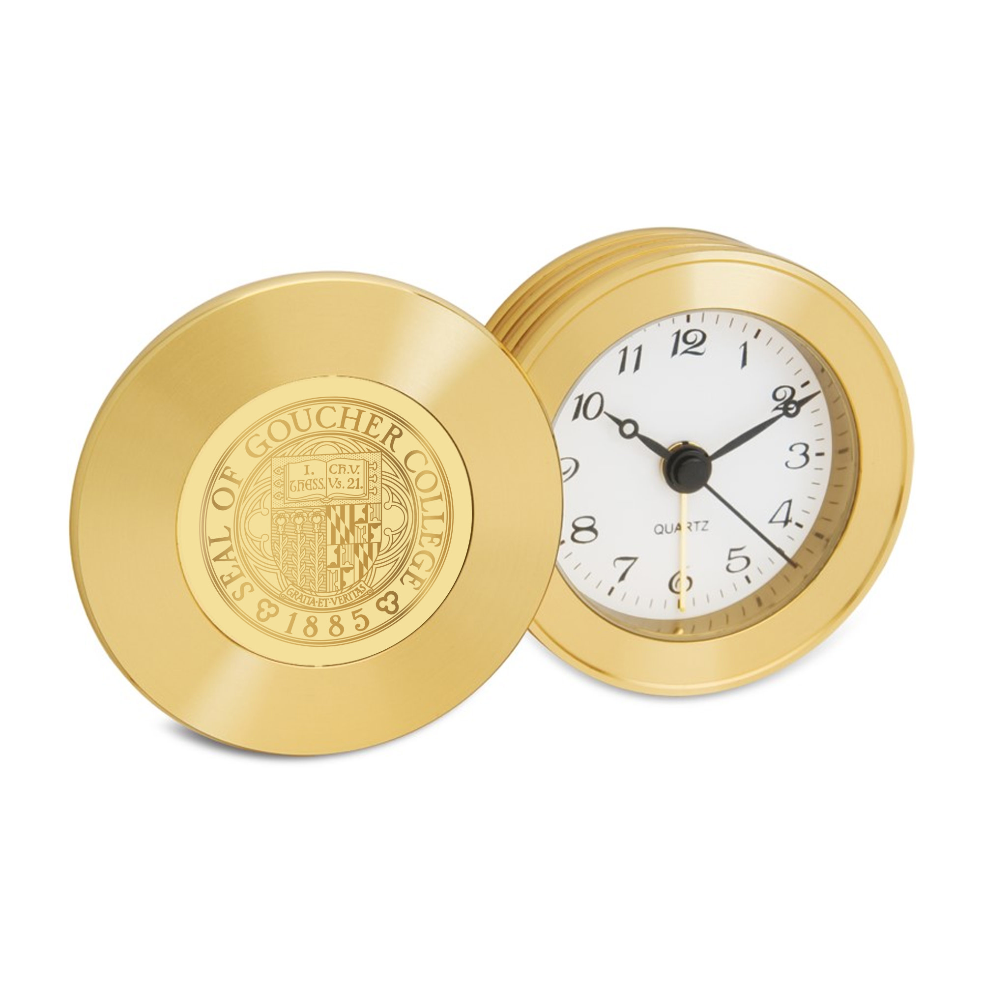 Rodeo Alarm Clock "Goucher Seal" - Goucher College Store - Goucher College