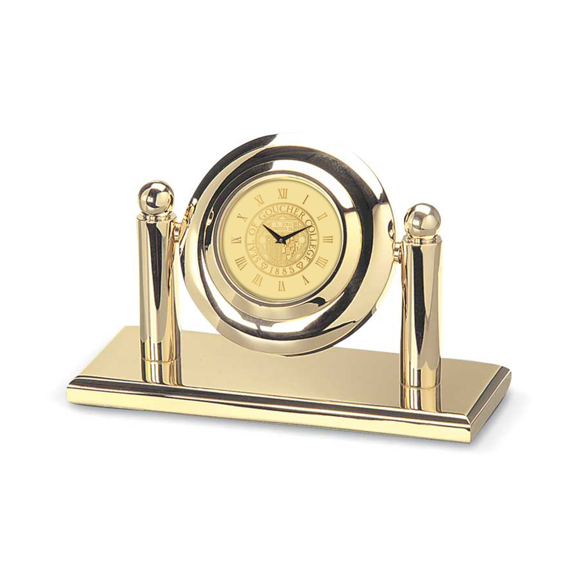 Arcade Desk Clock "Seal Medallion" - Goucher College Store - Goucher ...