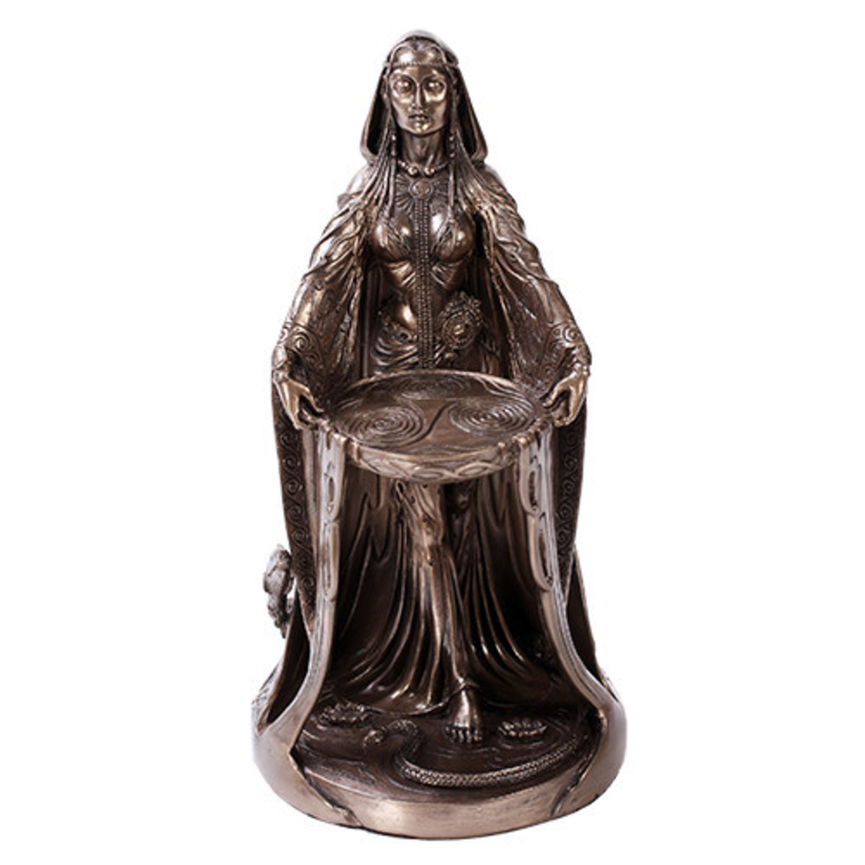 Danu Goddess Statue in Cold Cast Bronze - Pentagram