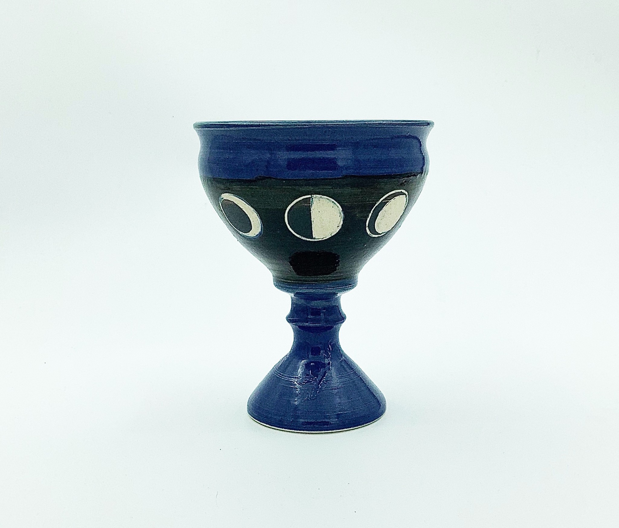 Moon Phases Chalice in Sky Blue - Pentagram