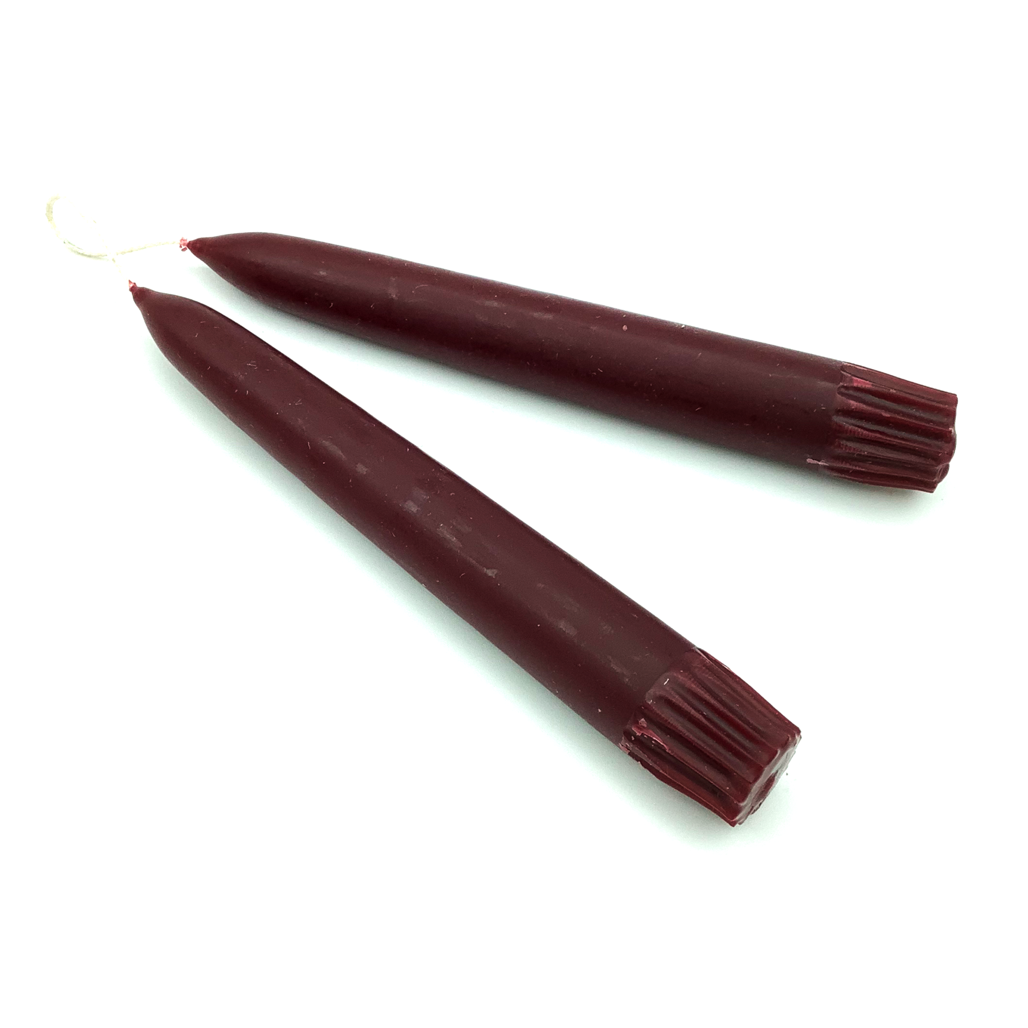 Mars Red Taper Candle Pair 7 inches - Pentagram