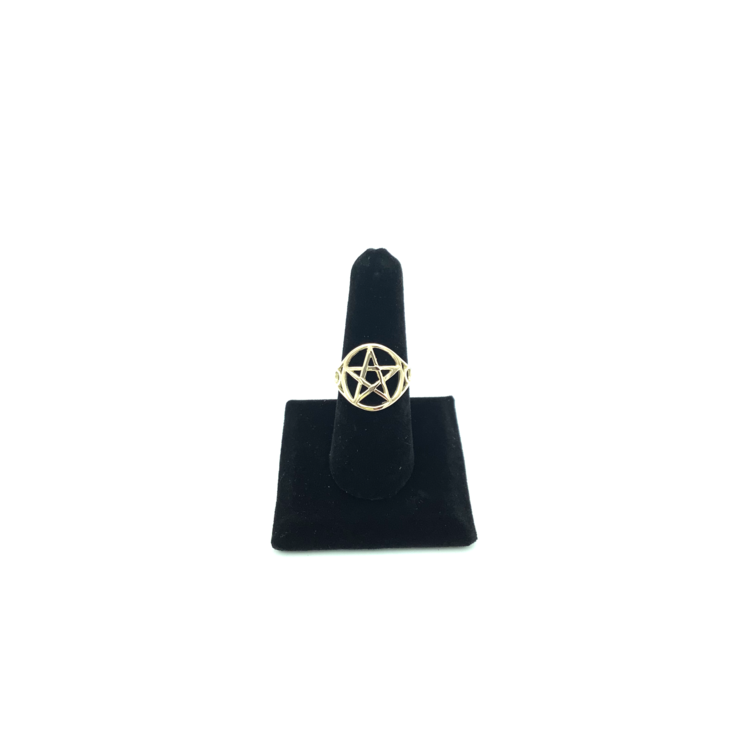 Gold Rings - Pentagram
