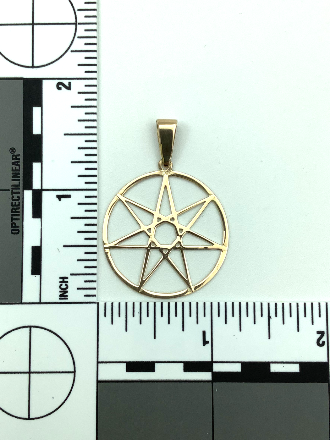 Septagram Pendant in 14K Yellow Gold - Pentagram