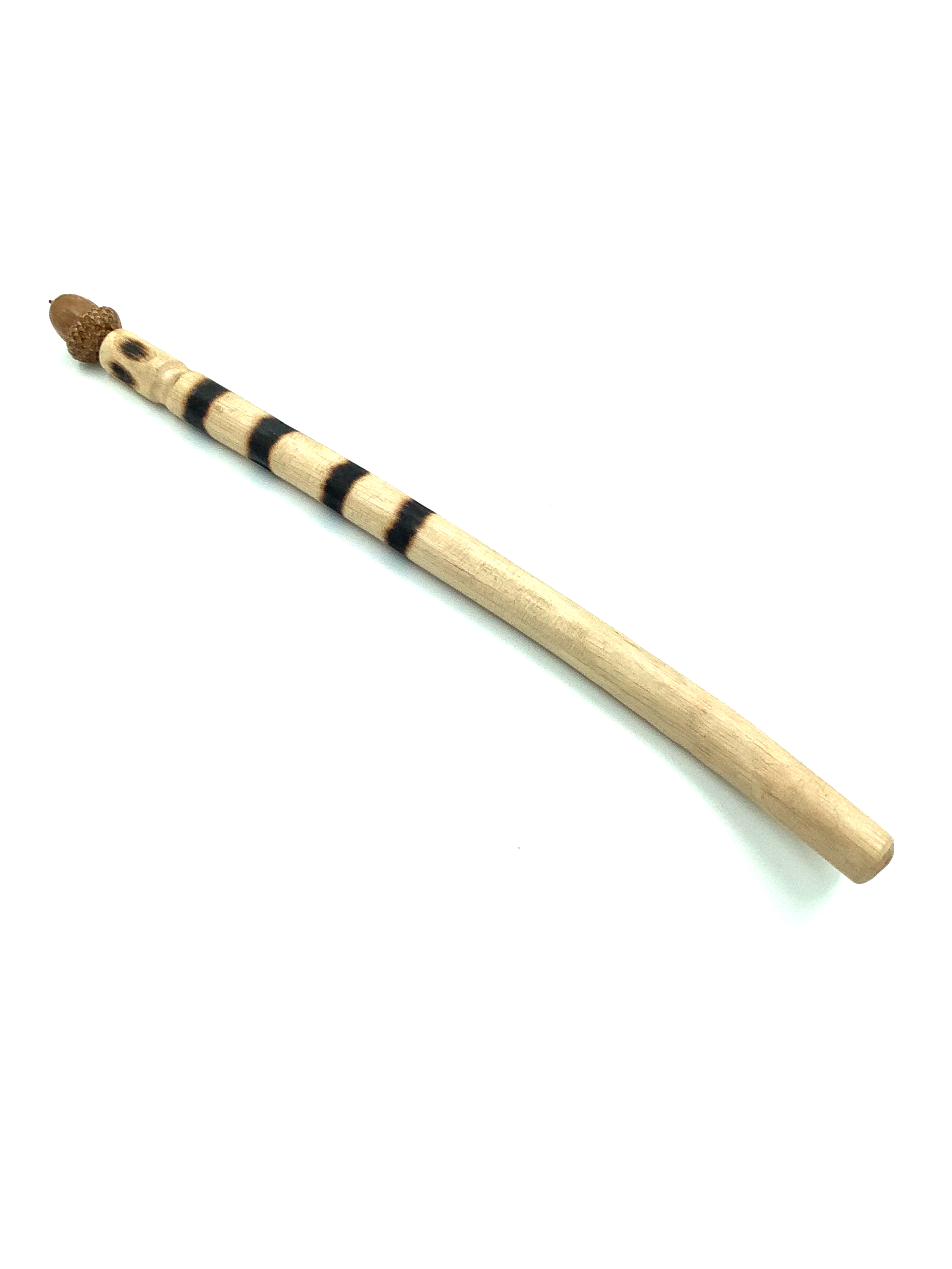 Alder Acorn Tipped Wand Handmade - Pentagram