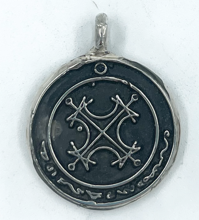 Picatrix Sun Talisman with Grand Planetary Seal of Sun in Silver ...