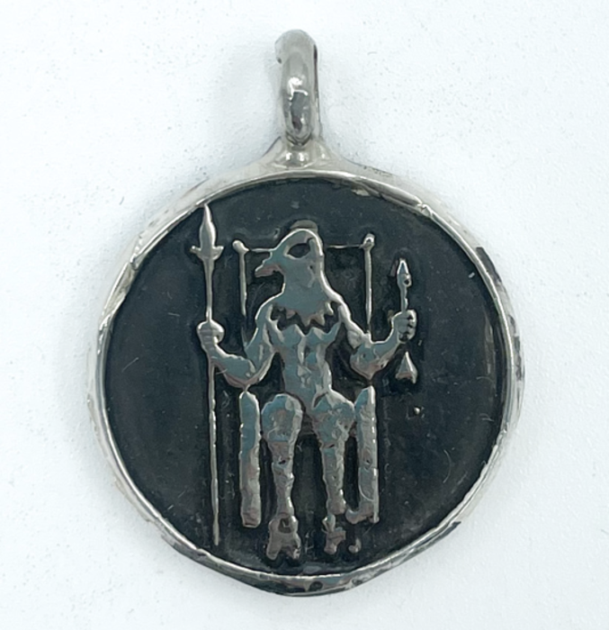 Picatrix Saturn Talisman with Grand Planetary Seal of Saturn in Silver ...