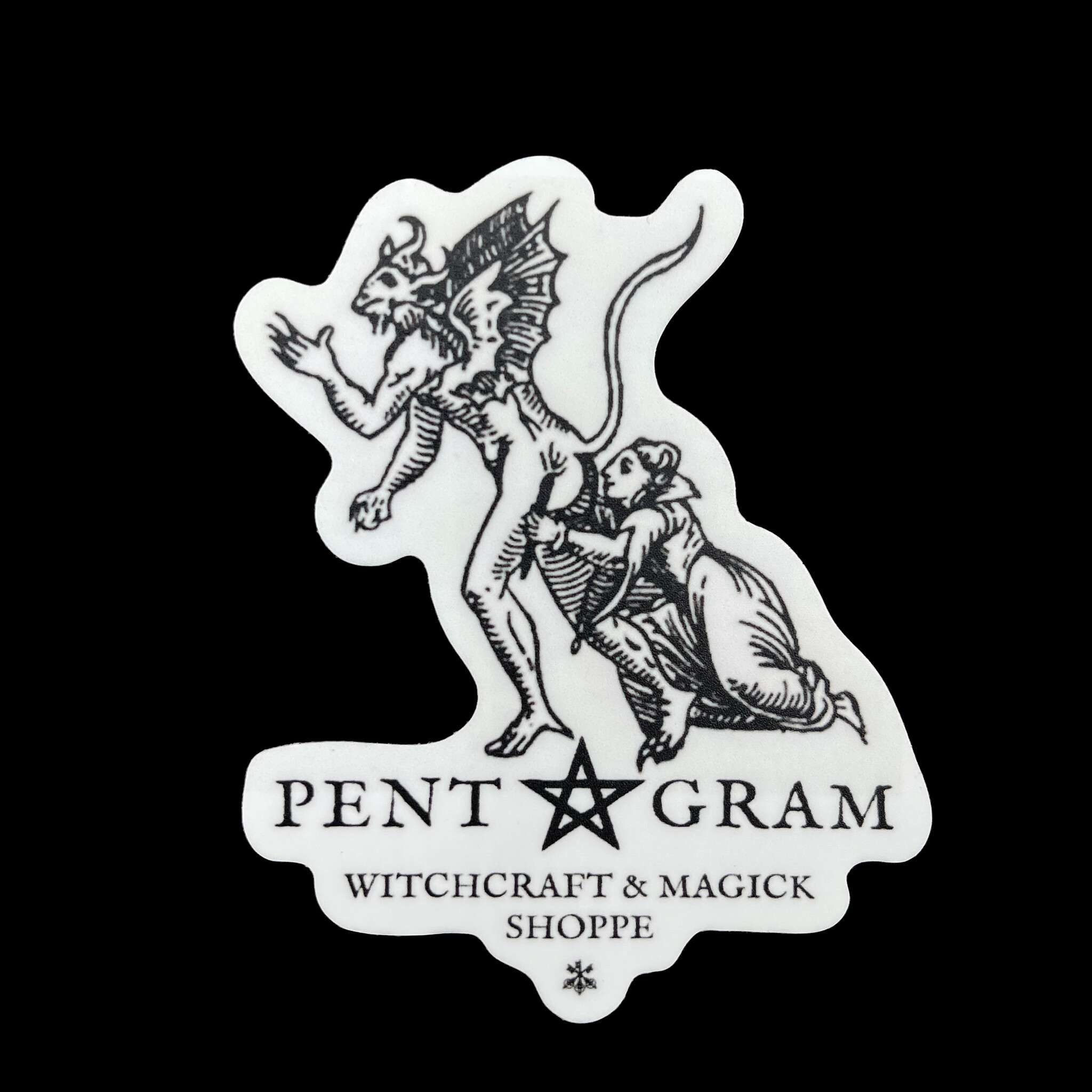 The Osculum Infame Pentagram Logo Sticker - Pentagram