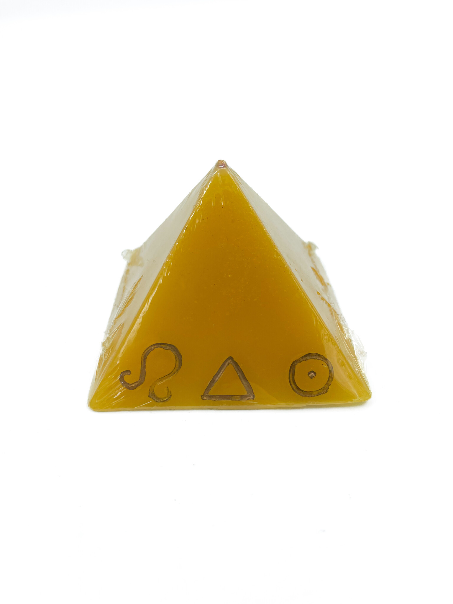 Zodiacal Pyramid Candle in Leo - Pentagram