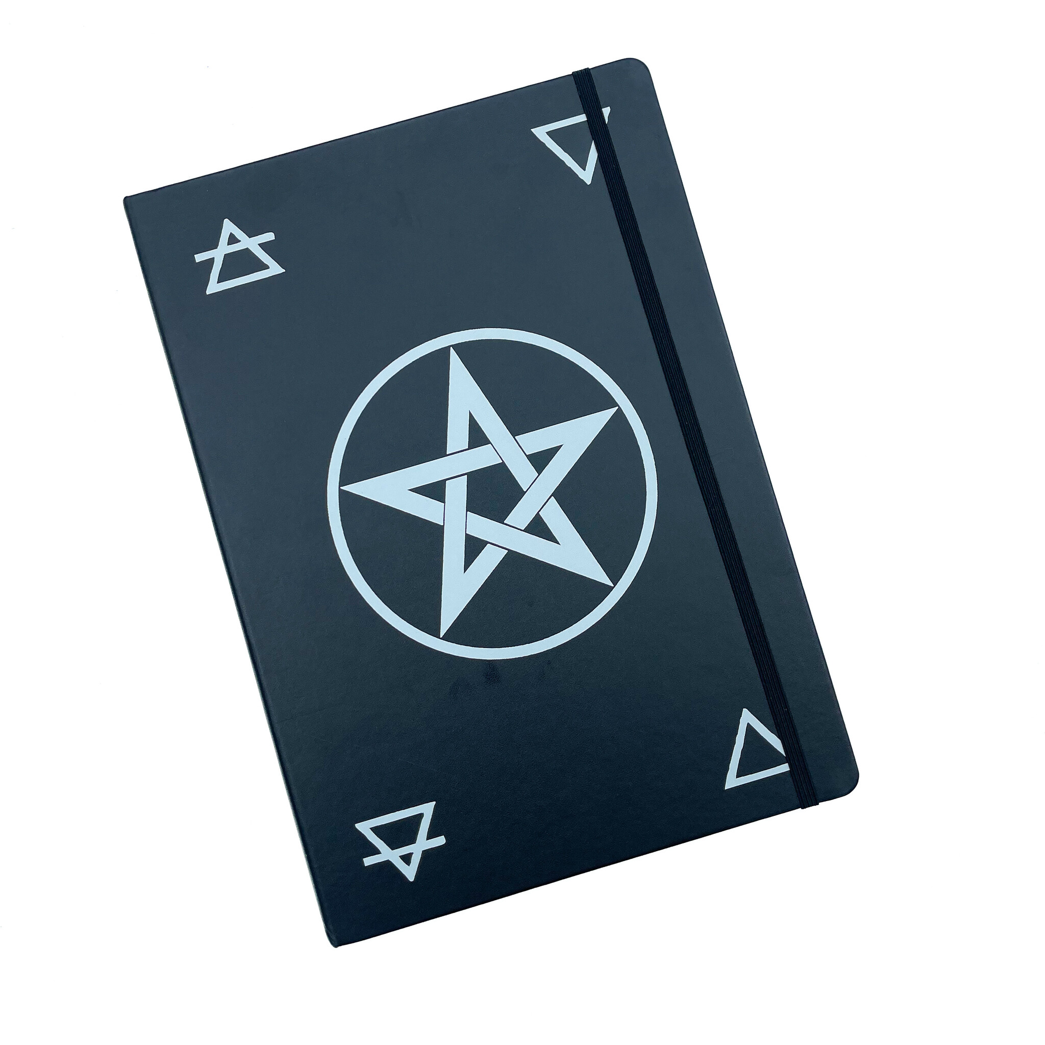 Large Pentacle with Elemental Symbols Book of Shadows 8.2" x 11.8" x ...