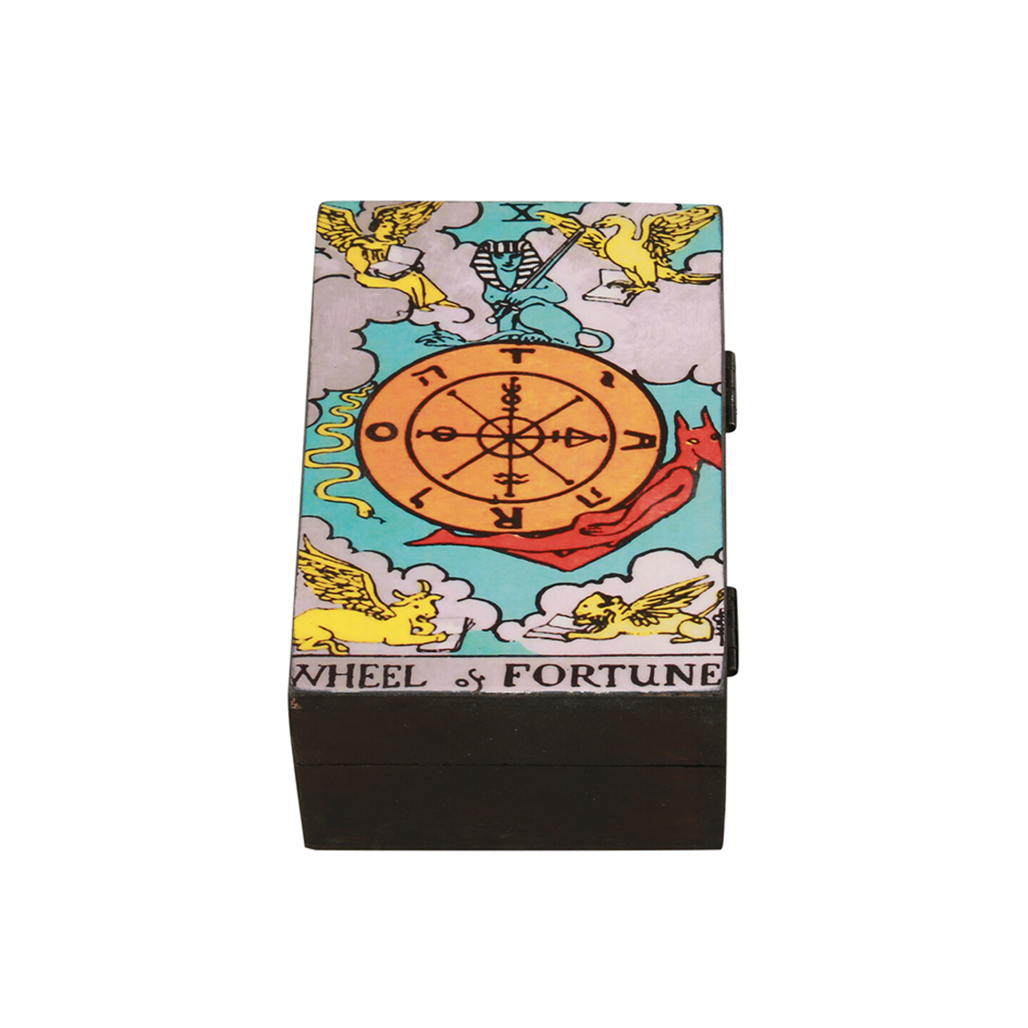 Wheel of Fortune Tarot Card Box 6"x4" - Pentagram