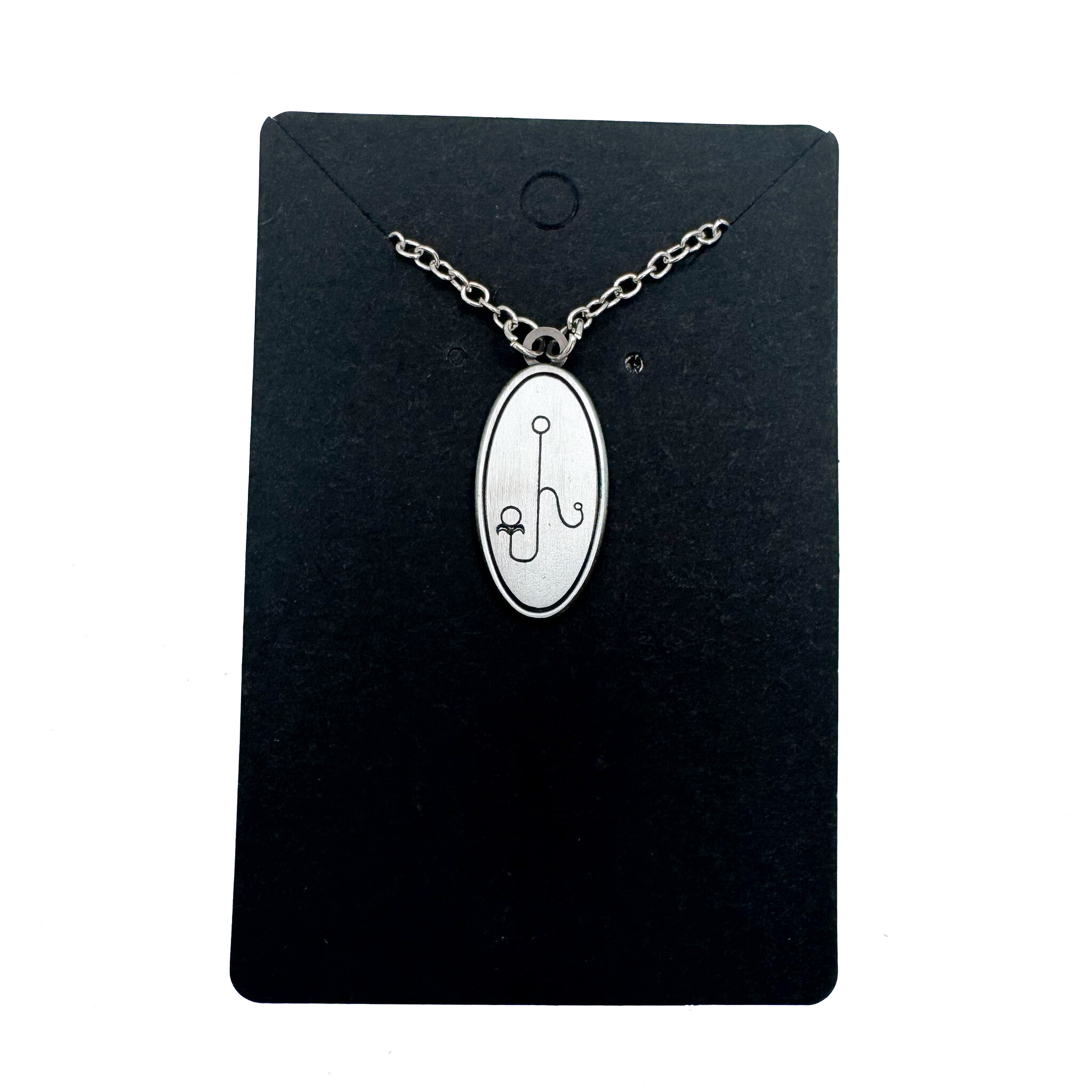 Mandrake Plant Spirit Glyph Necklace - Pentagram