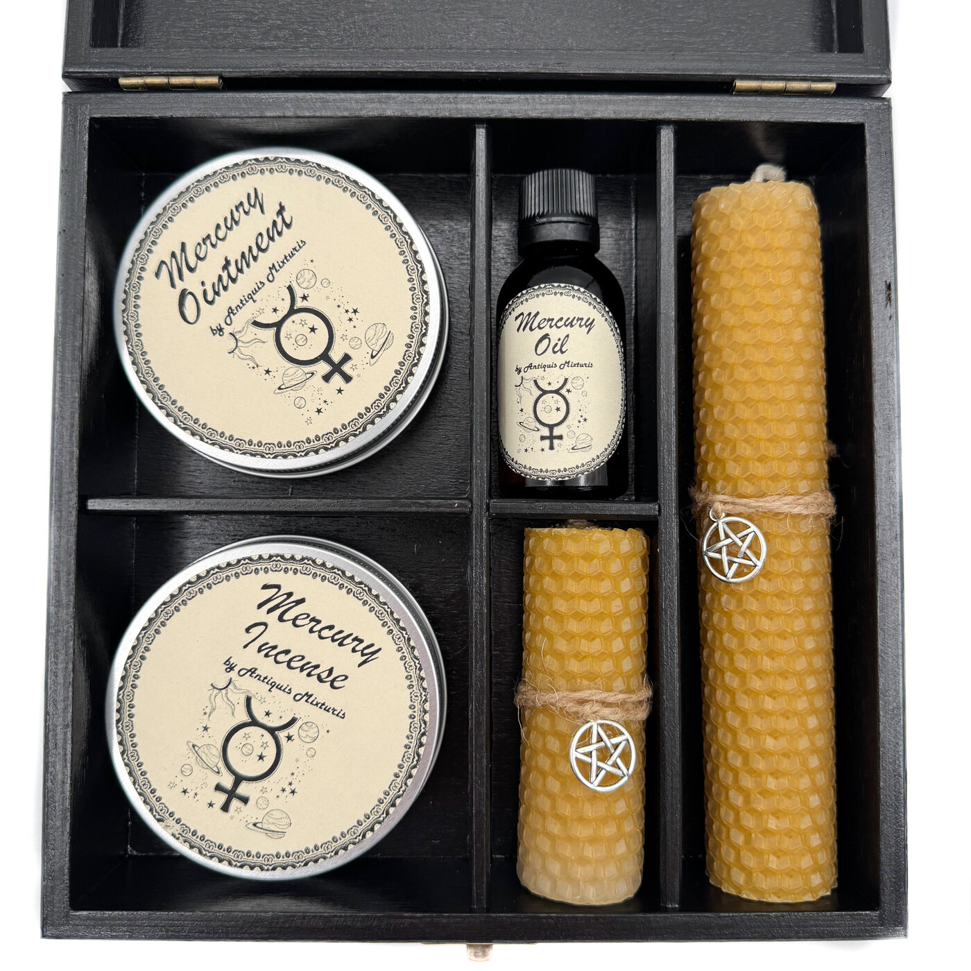 Mercury Planetary Spell Kit Box - Pentagram