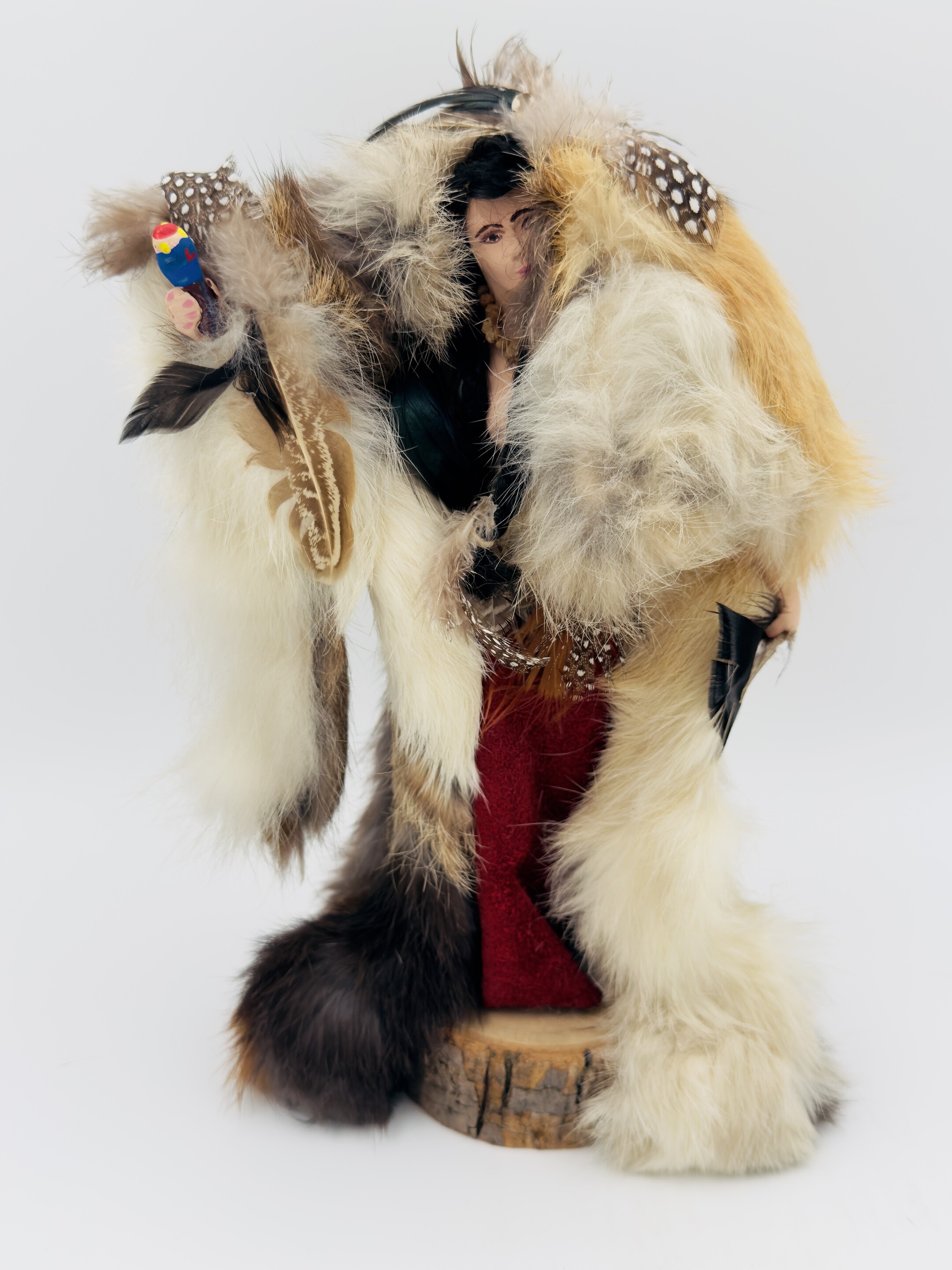 Handmade Dancing Shamaness Statue - Pentagram