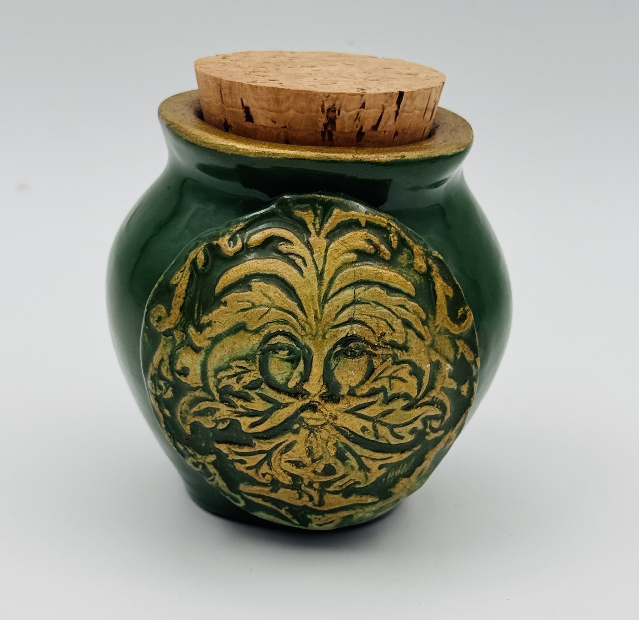 Greenman Corked Jar - Pentagram