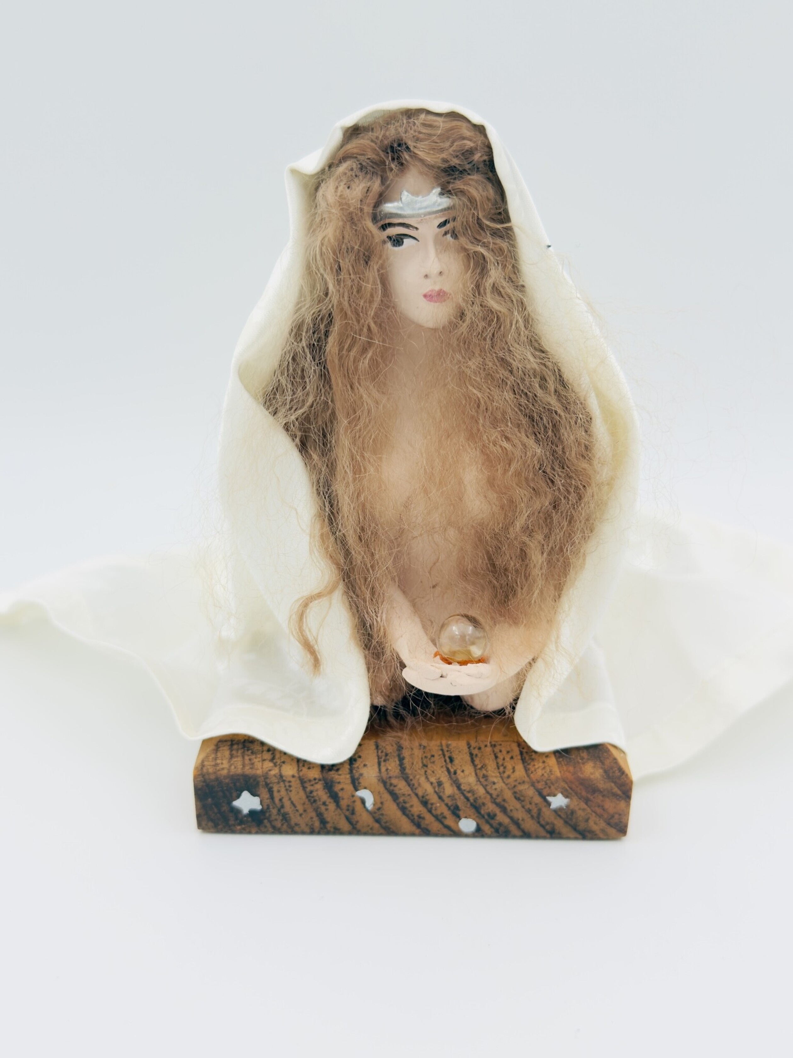 Handmade Priestess Statue - Pentagram