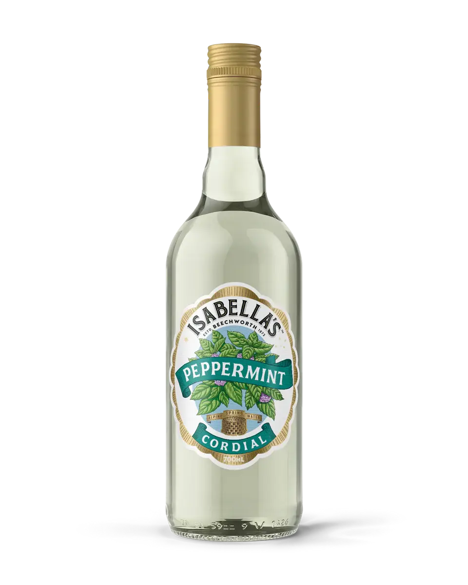 Peppermint Cordial Isabella's 700ml Billson's - Rubies and Rust