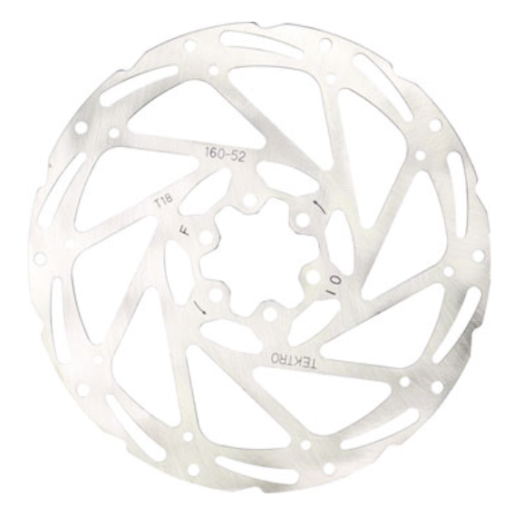 Tektro TR203 52 Disc Rotor 203mm 6 Bolt 1.8mm Thickness For 2 Piston Calipers Silver BR1630