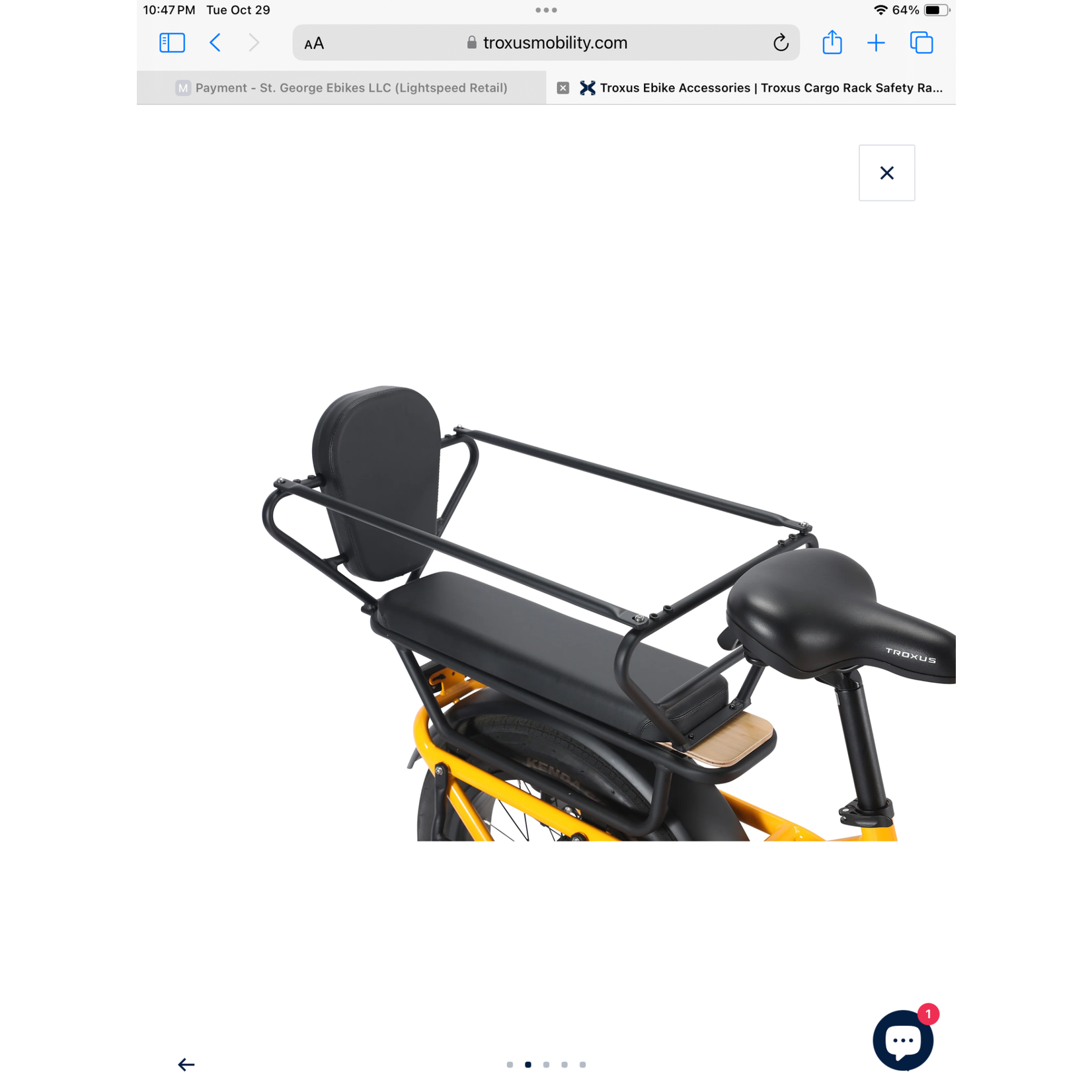 TROXUS - CARGO RACK SAFETY RAILS (LYNX CARGO) - St. George Ebikes LLC