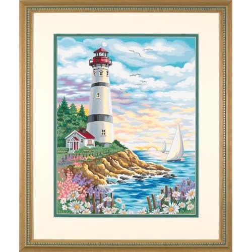Dimensions LIGHTHOUSE AT SUNRISE, 11x14 - Hobby 2000