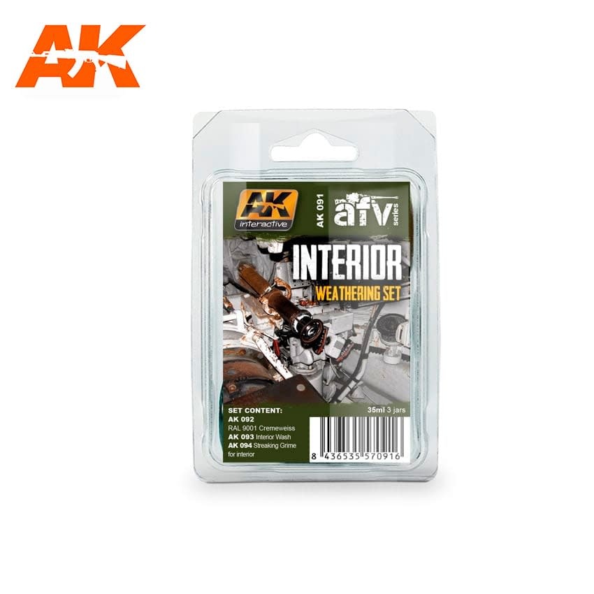 AK Interactive Interior Weathering Set - Hobby 2000