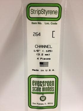 Evergreen CHANNEL-.156"4/PK - Hobby 2000