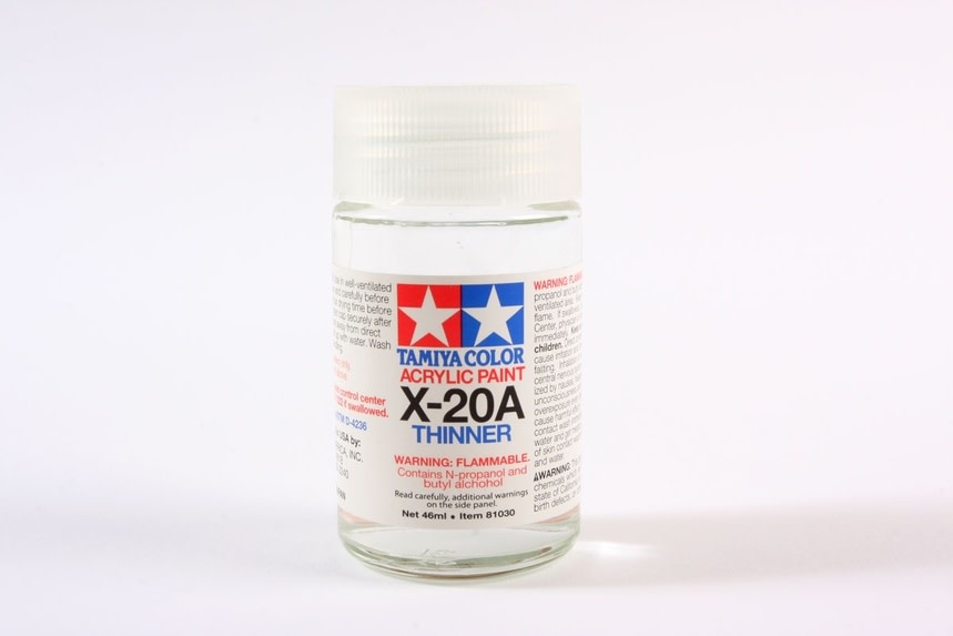Tamiya Acrylic/Poly Paint Thinner, X-20A, 46ml - Hobby 2000