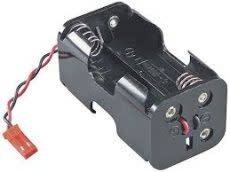 Futaba AA Battery Receiver Box, 4-Cell w/ Male Red BEC Connector ...
