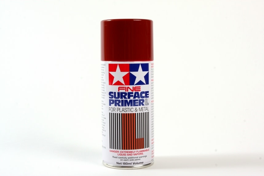 Tamiya Fine Surface Primer L Oxide Red, 180ml Spray - Hobby 2000