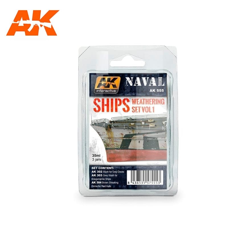AK Interactive Ships Vol.1 Weathering Set - Hobby 2000