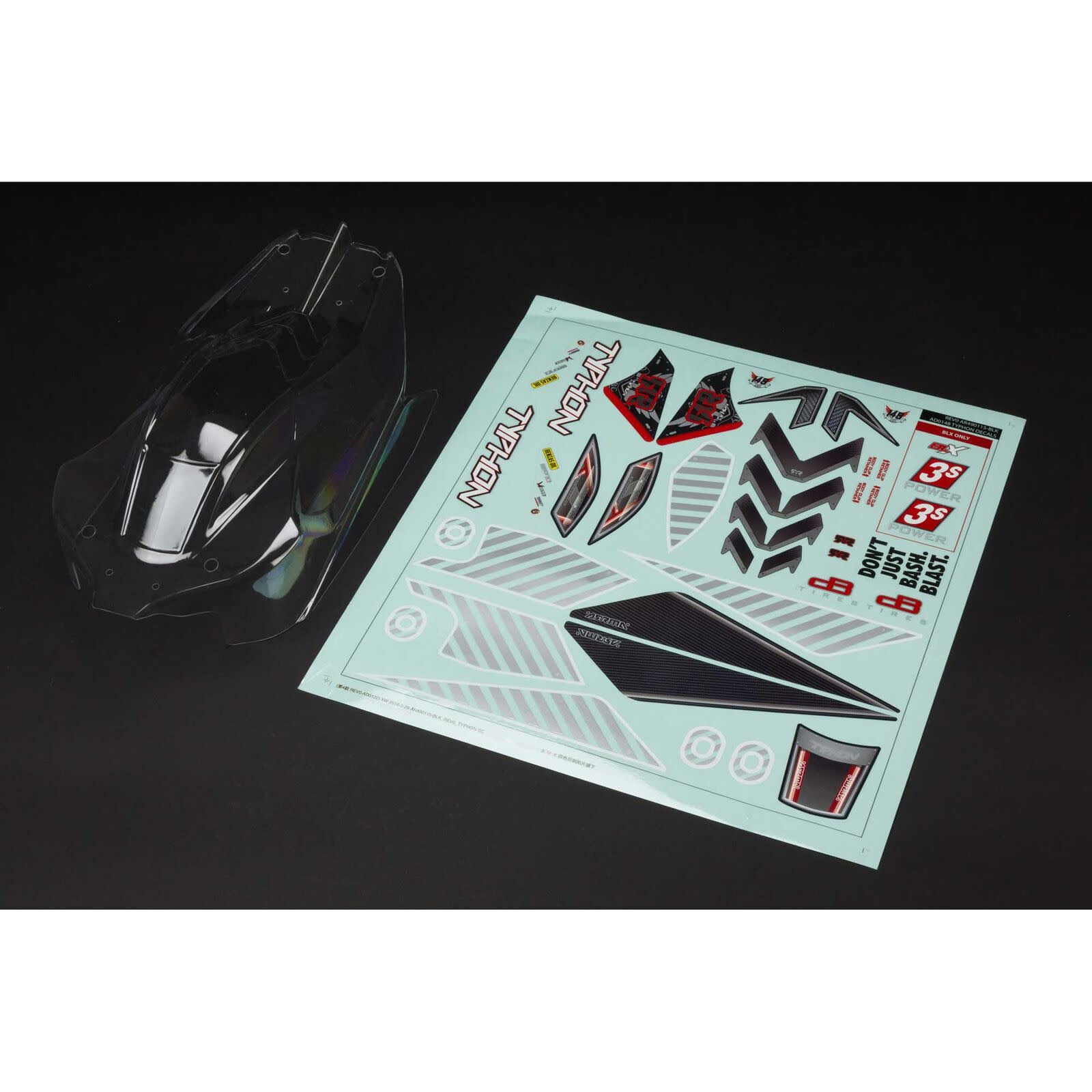 Arrma Typhon 4x4 Clear Body with Decals - Hobby 2000