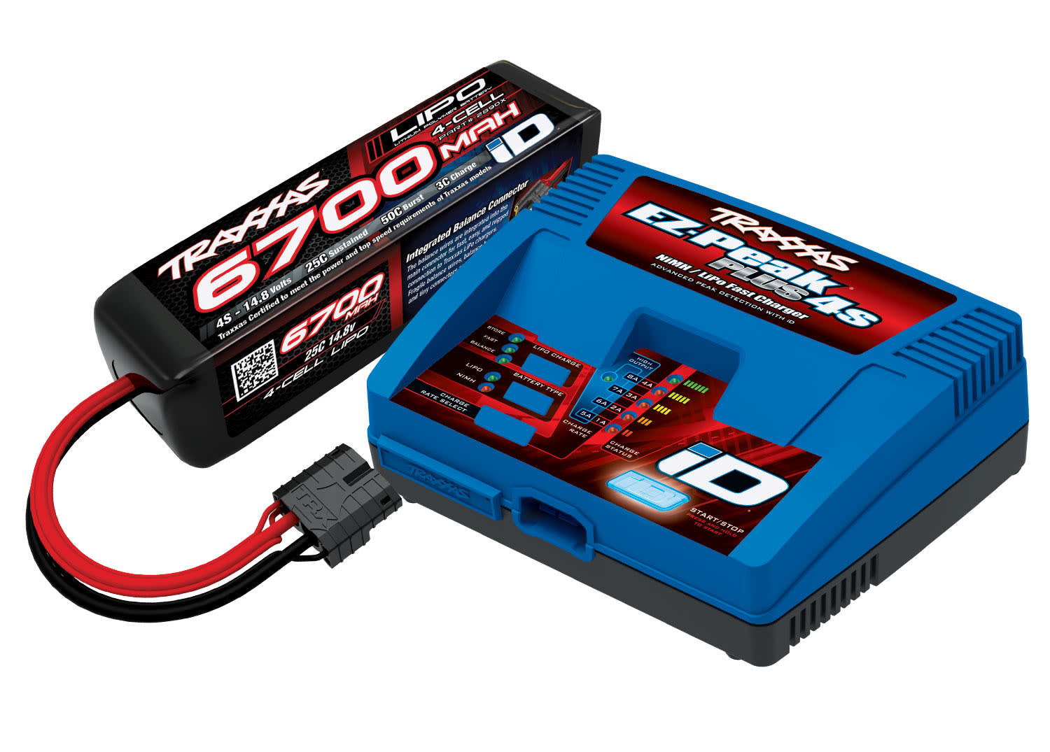 Traxxas EZ-Peak Plus 4S Completer Pack 6700mAh LiPo's - Hobby 2000