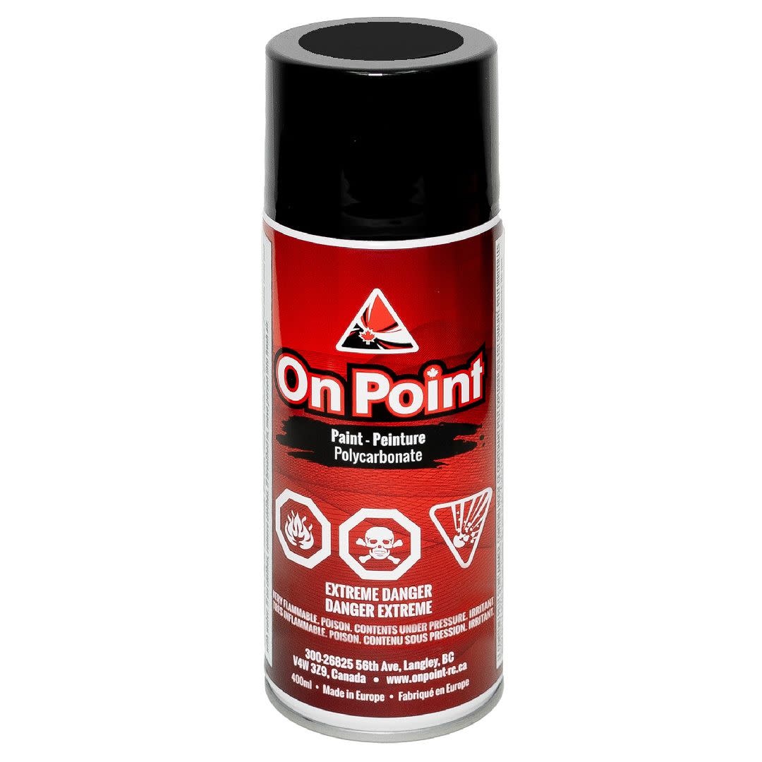 On Point 400ml RC Spray Paint - Pure Black - Hobby 2000