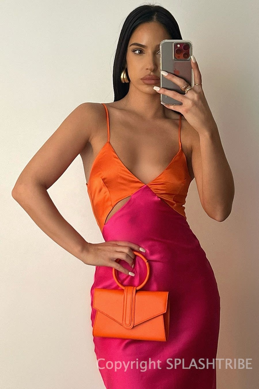 Nico Slip Dress - SPLASH