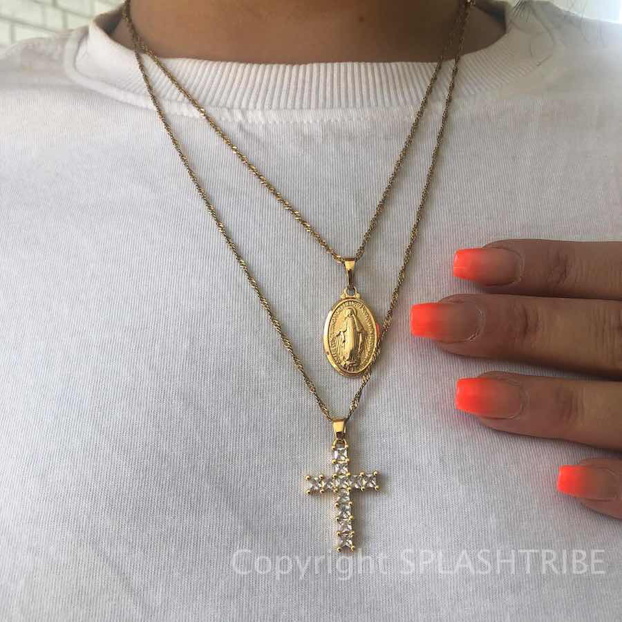 Mini Mary Necklace - SPLASH