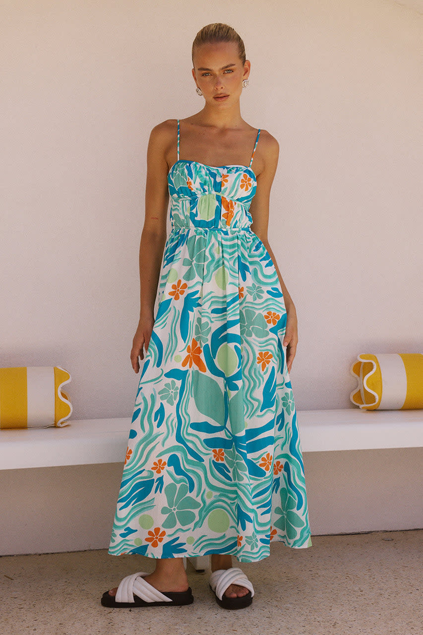 Montero Midi Dress - SPLASH