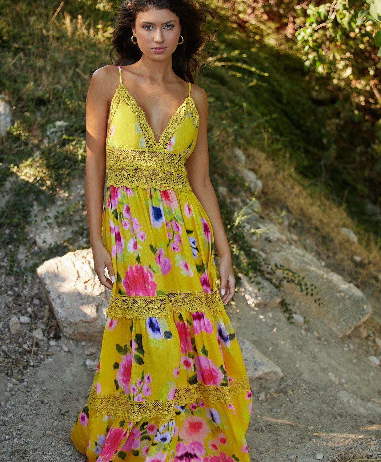 Shea Long Dress - SPLASH