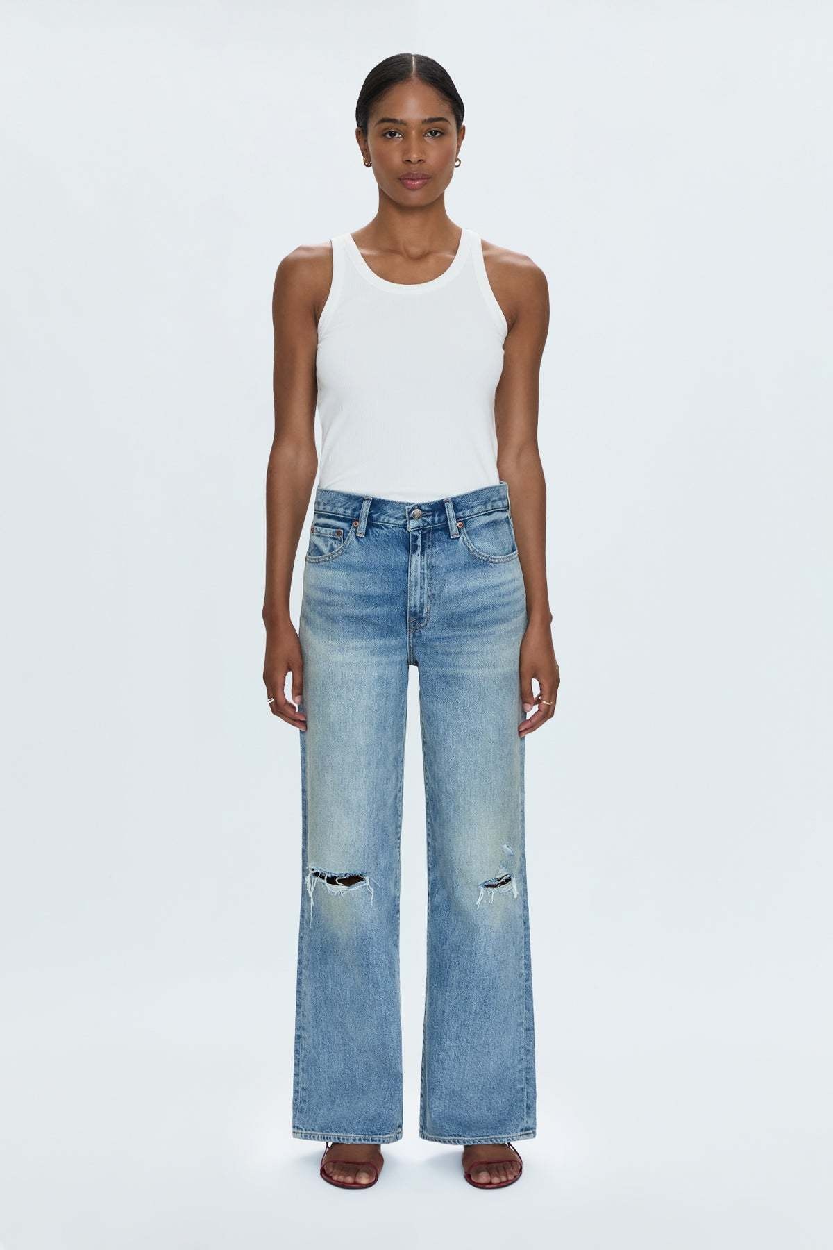 Hendrix High Rise Relaxed Jean - SPLASH