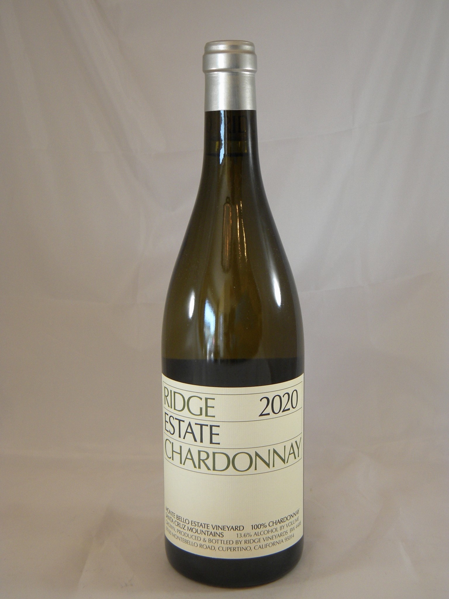 Ridge Chardonnay Santa Cruz Mountains Estate 2020 - Bird Rock Fine Wine