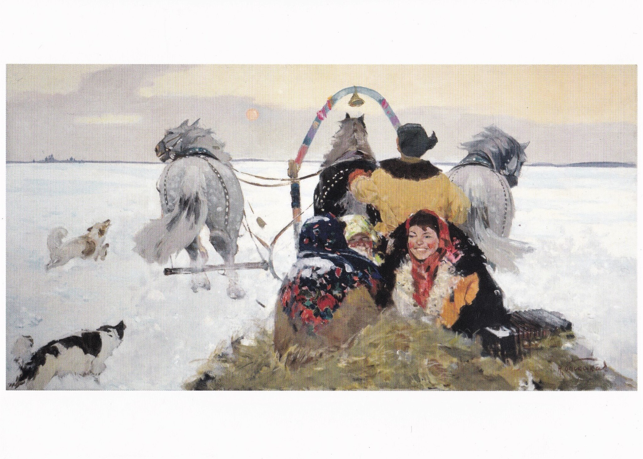 "Russian Troika" Notecard - The Museum of Russian Art Shop