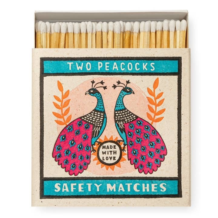 Two Peacocks Luxury Matches - TMORA Shop
