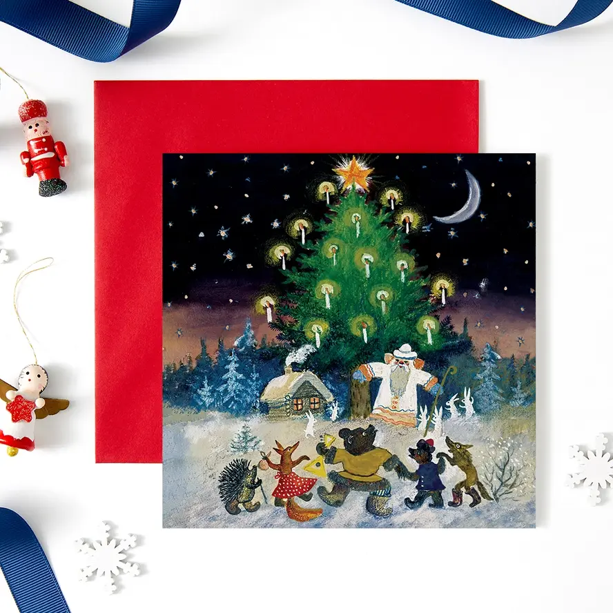 Christmas Starry Night Holiday Card - TMORA Shop