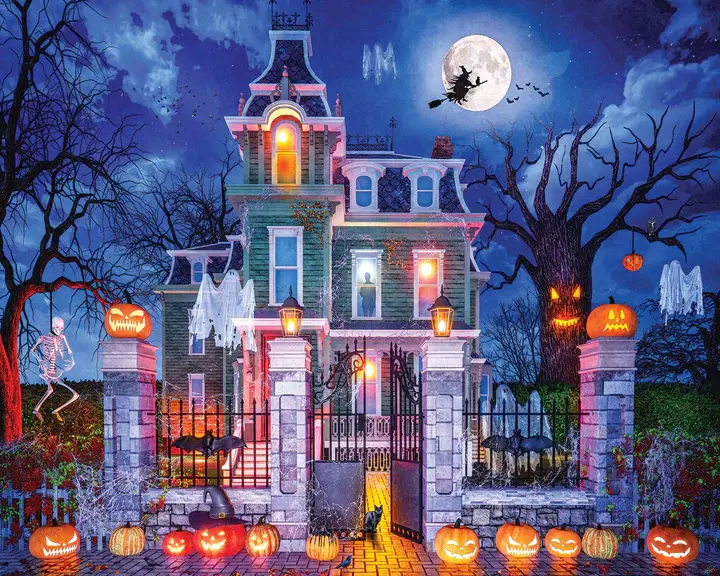 White Mountain Puzzles House of Horror 1000pc Puzzle - Creations