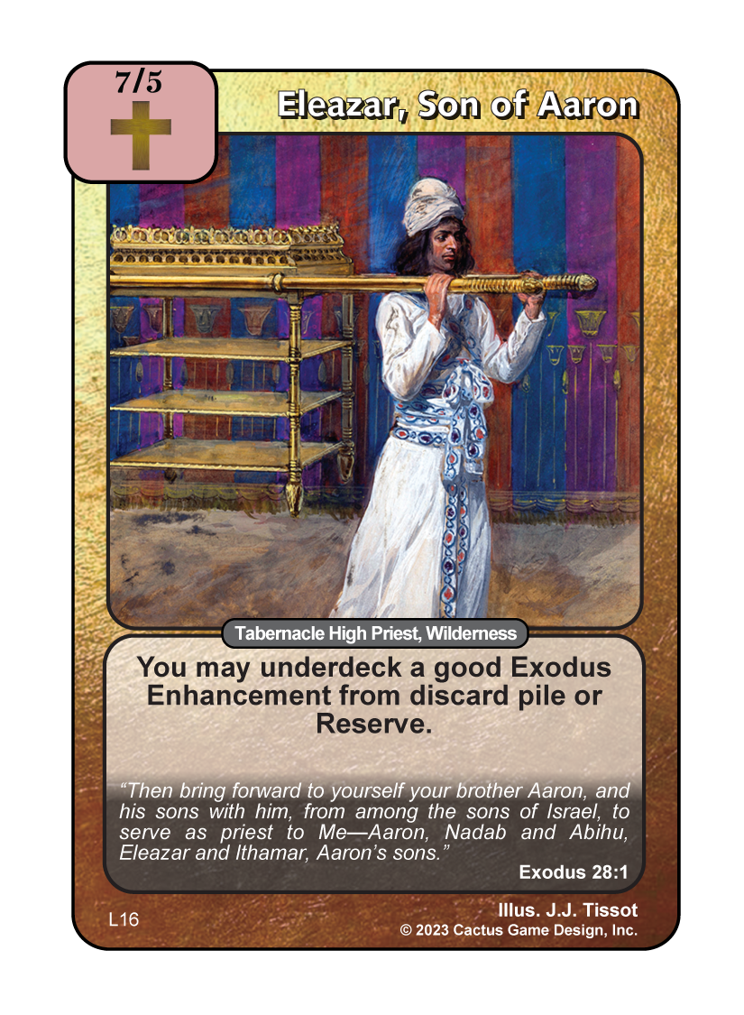 K/L: Eleazer, Son of Aaron - Three Lions Gaming